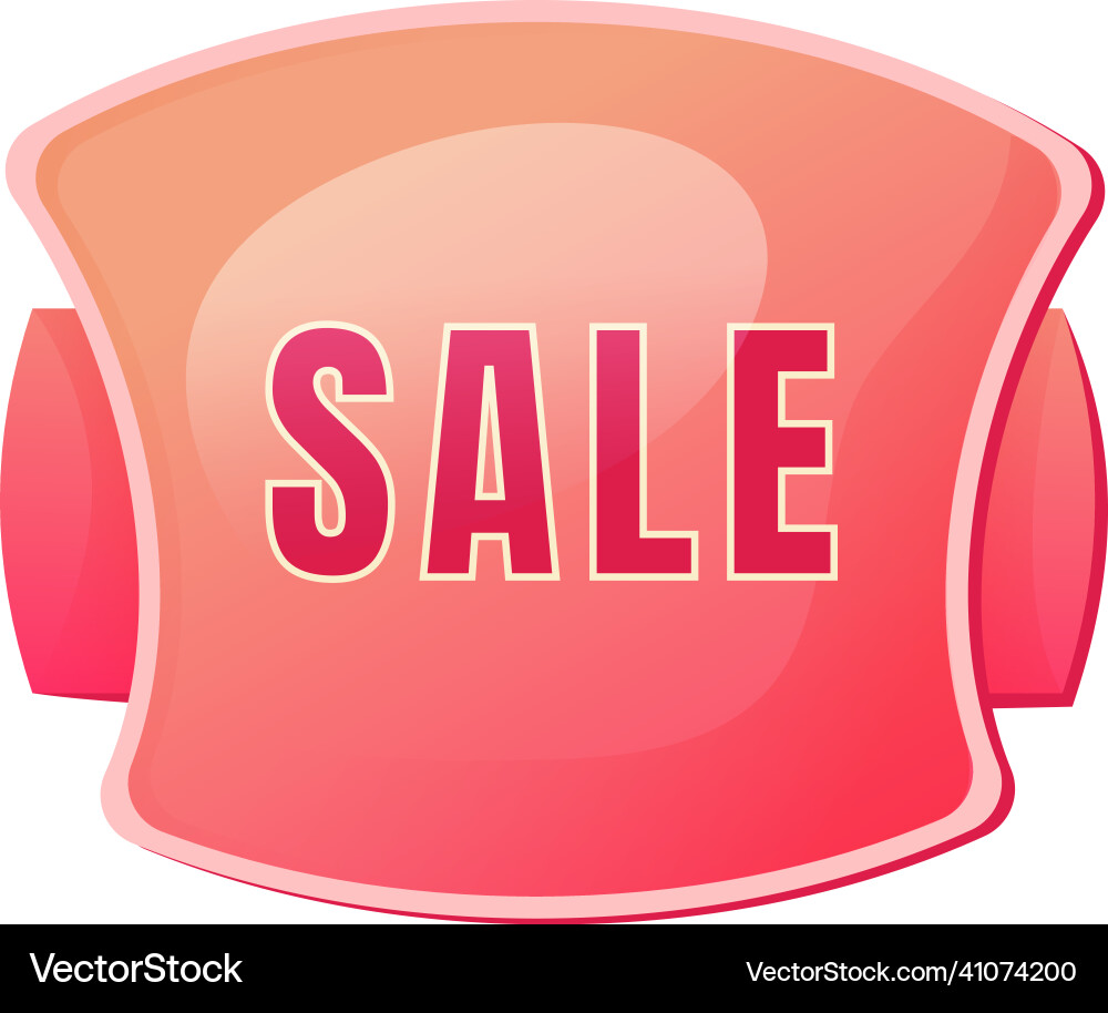 Sale pink board sign Royalty Free Vector Image