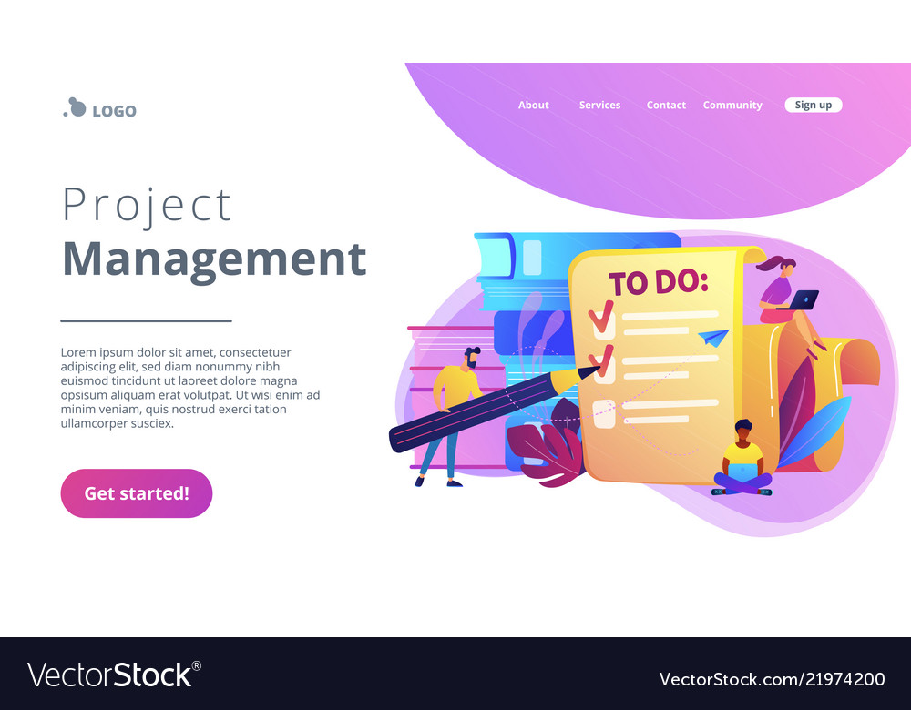 Task management it concept Royalty Free Vector Image