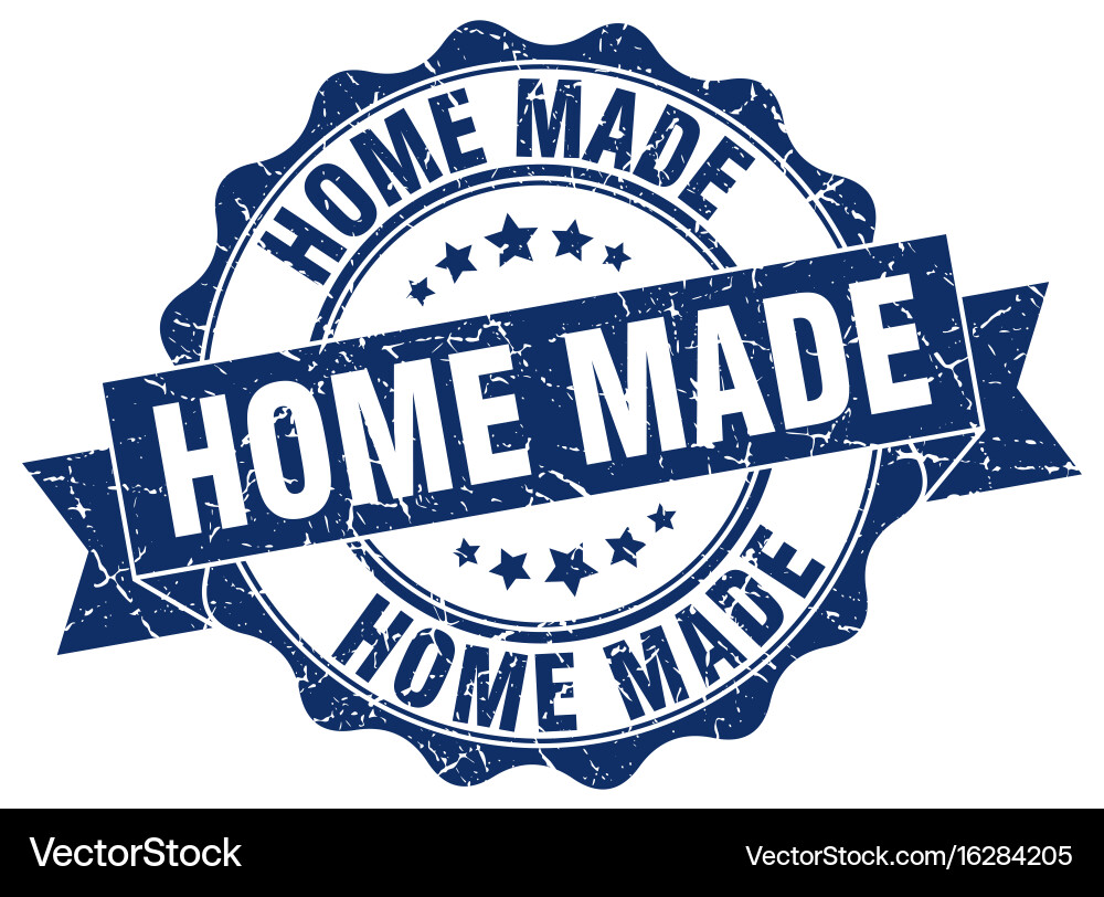 Home made stamp sign seal Royalty Free Vector Image
