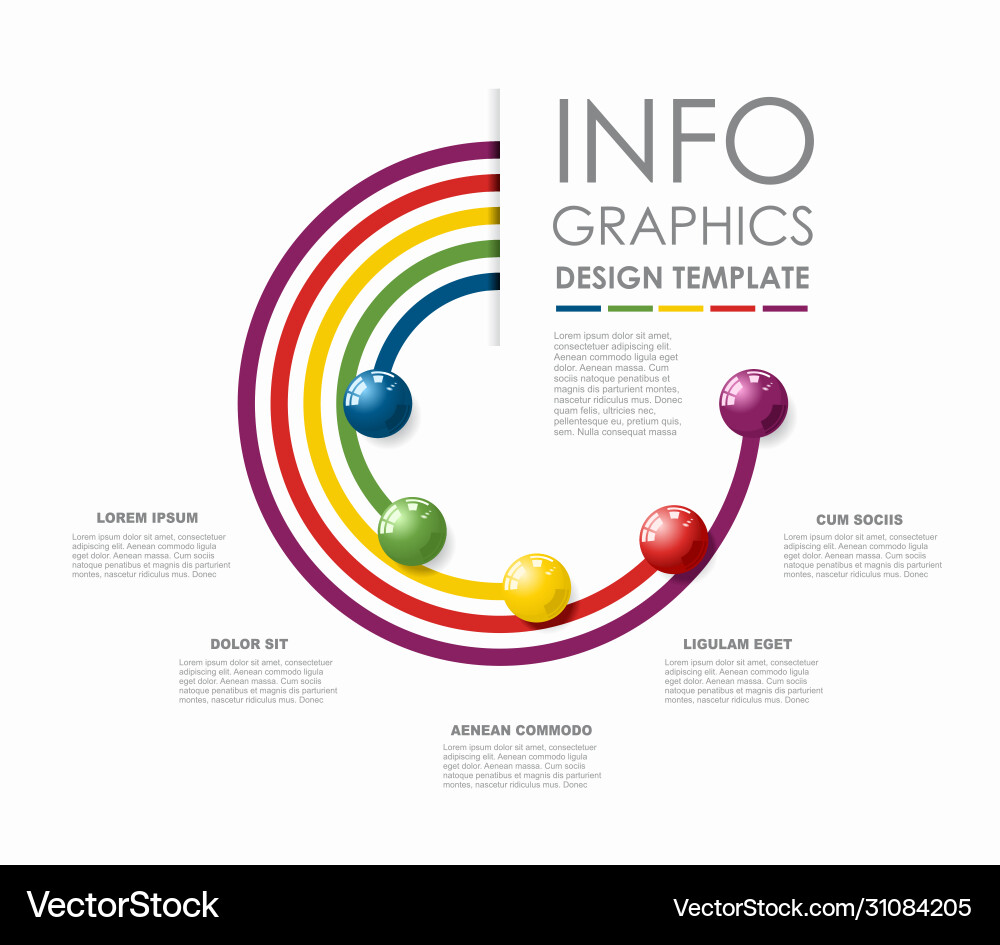 Infographic design template with place for your Vector Image