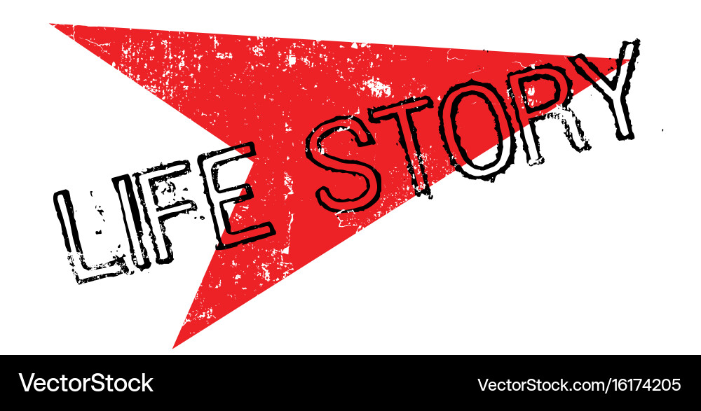 Life story rubber stamp Royalty Free Vector Image