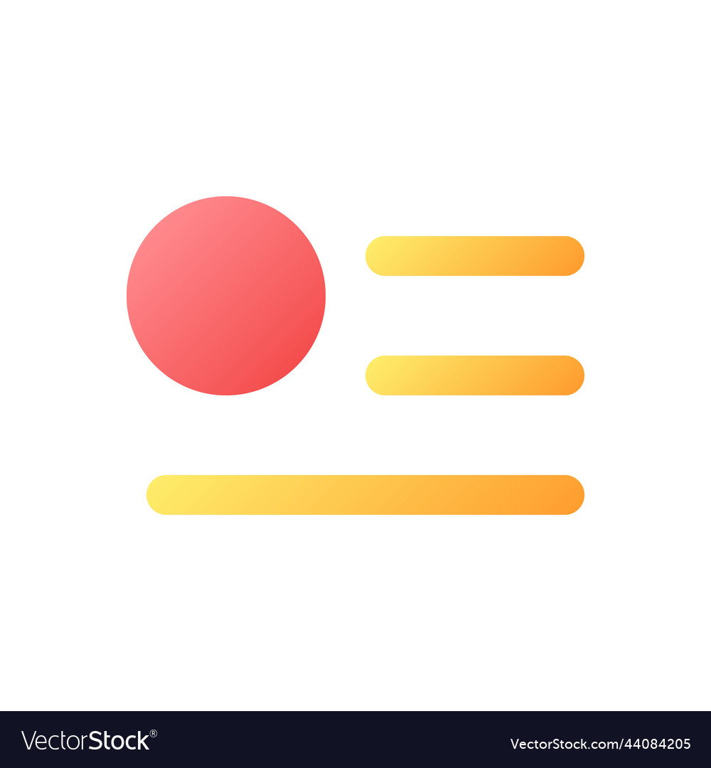 Menu notification pixel perfect flat gradient Vector Image