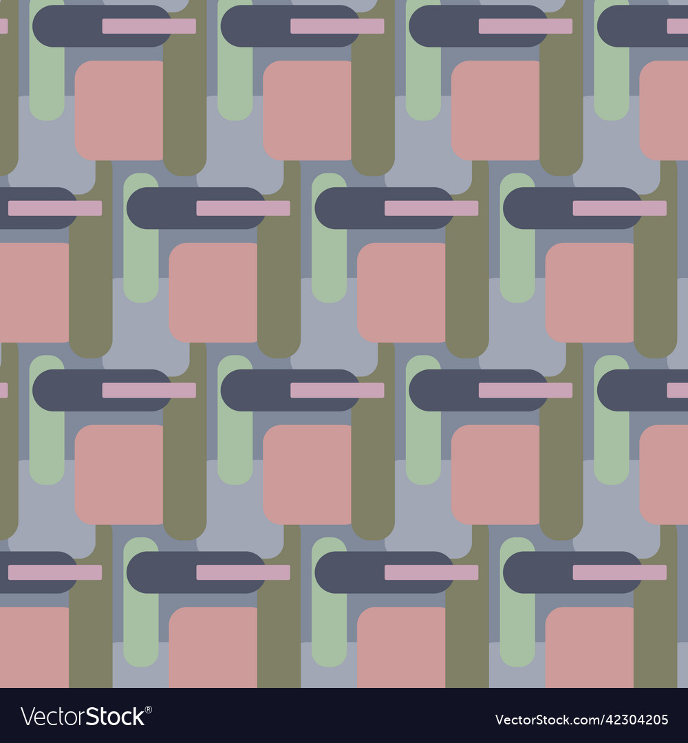 Pattern of colored shapes Royalty Free Vector Image