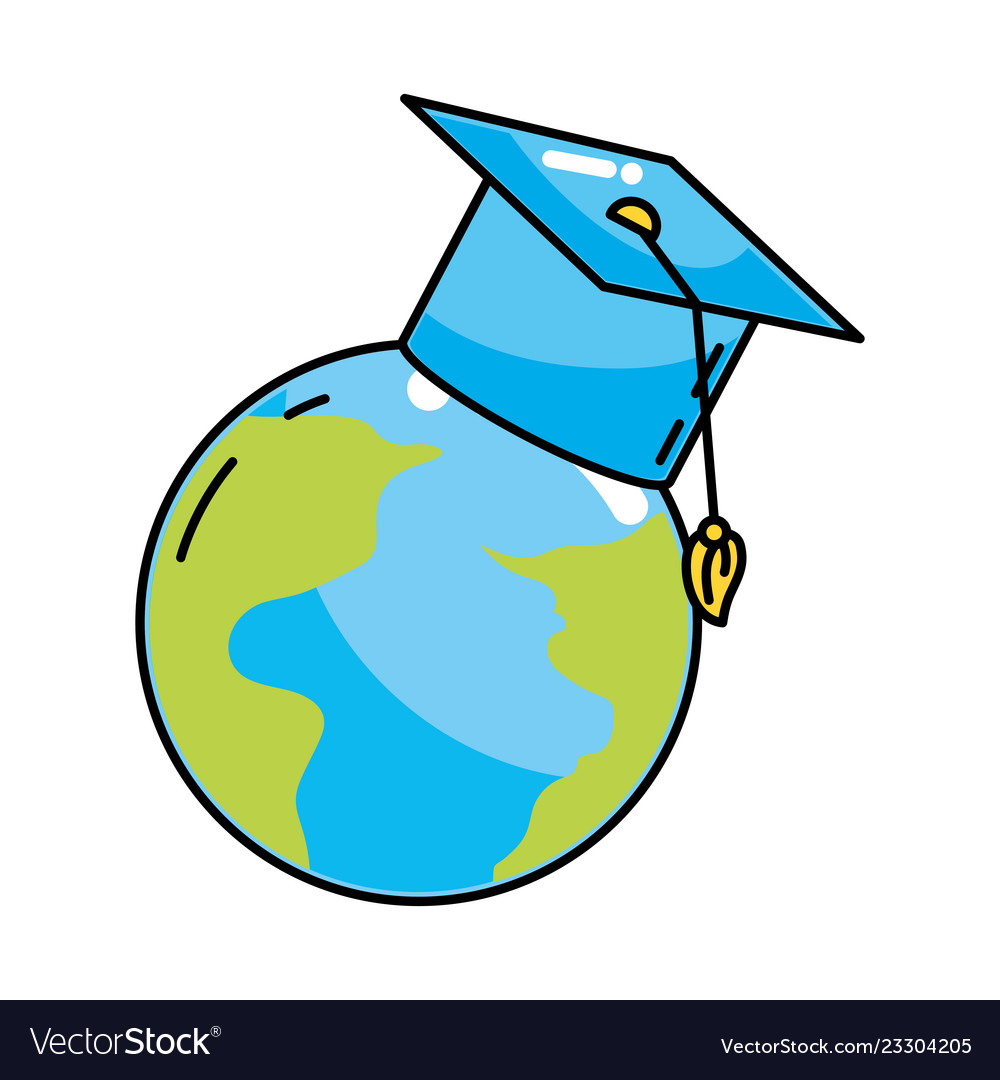 Study element cartoon Royalty Free Vector Image