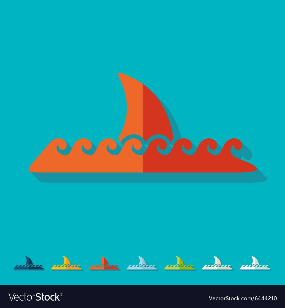 Flat design wave Royalty Free Vector Image - VectorStock