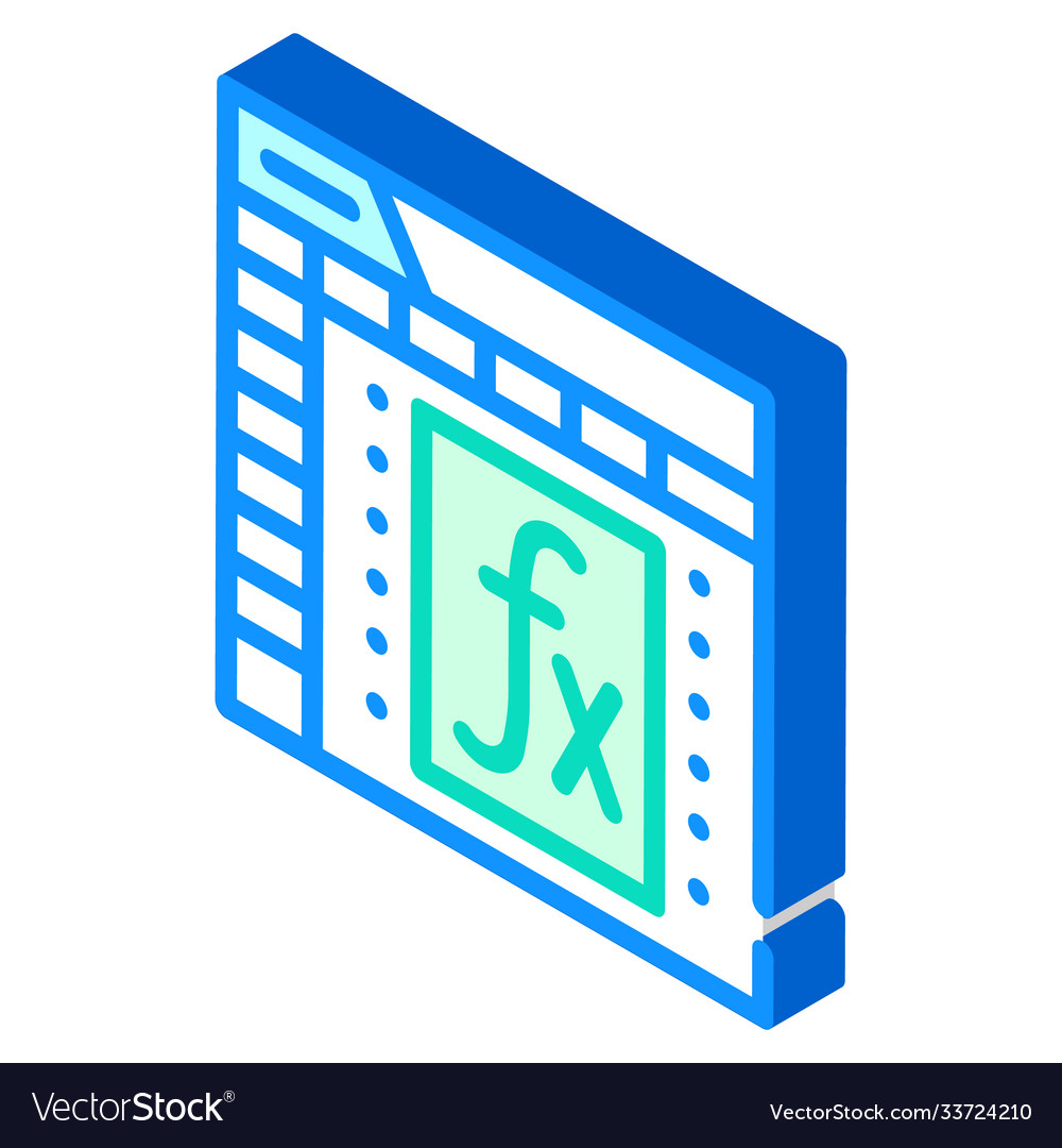 Formula and function electronic document isometric