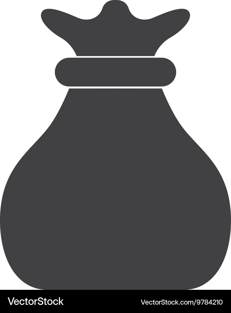 Money bag icon design graphic Royalty Free Vector Image