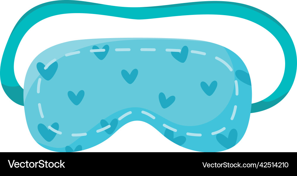 Sleep eyes mask cover Royalty Free Vector Image