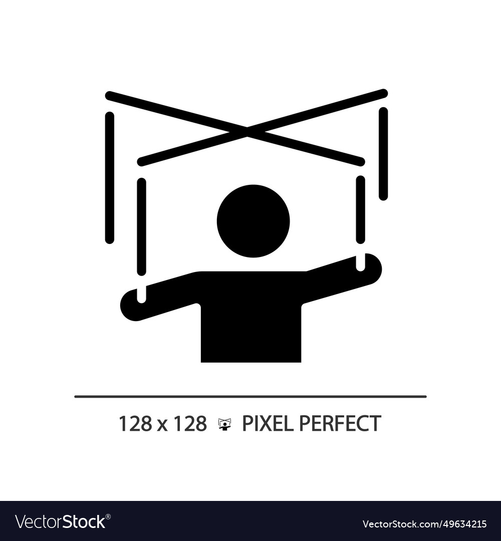 2d pixel perfect simple glyph style manipulation Vector Image 2d pixel perfect simple glyph style manipulation Vector Image