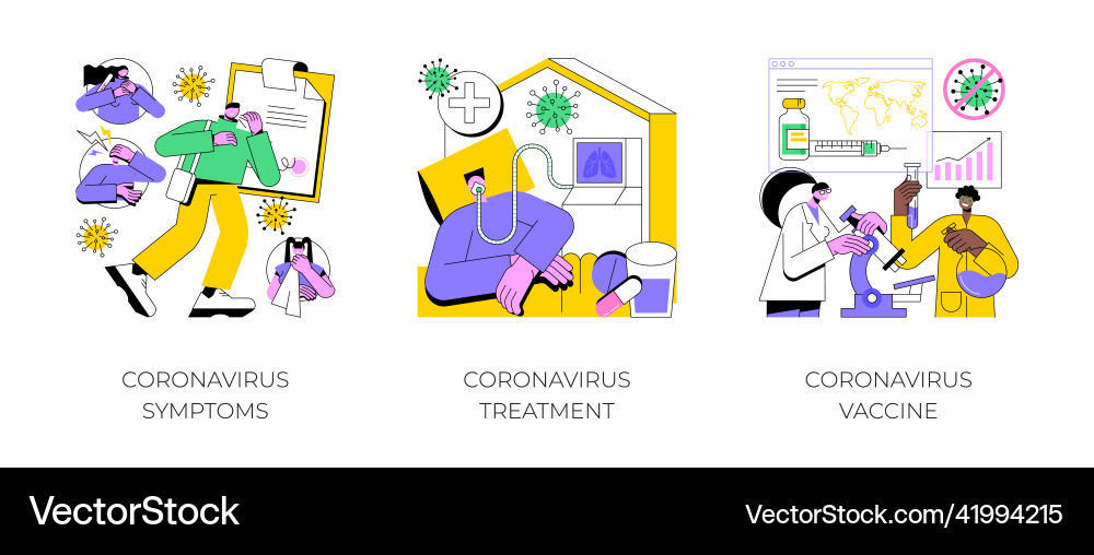 Covid19 pandemic abstract concept Royalty Free Vector Image