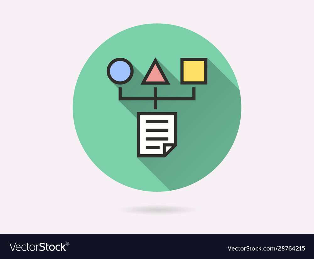 Data modeling icon for graphic and web design Vector Image Data modeling icon for graphic and web design Vector Image