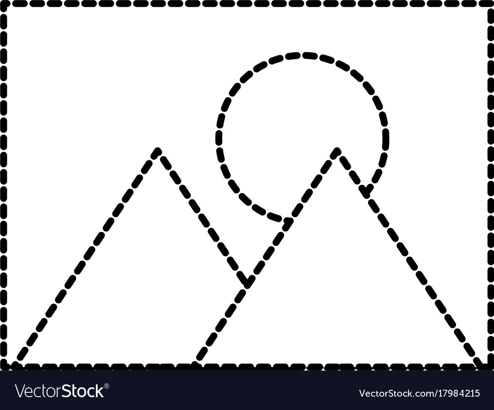 Picture image photo gallery web app icon Vector Image