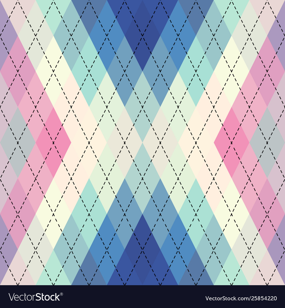 Argyle seamless pattern background Royalty Free Vector Image