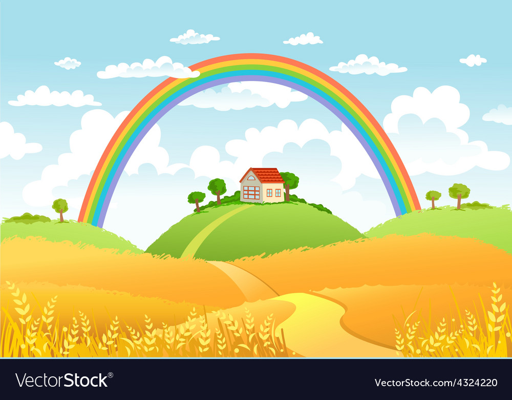 Beautiful landscape Royalty Free Vector Image - VectorStock