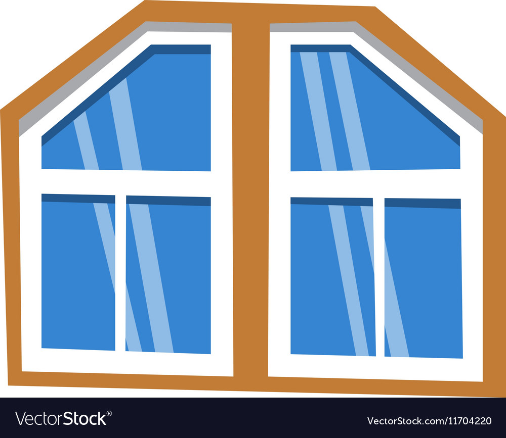 Different house windows elements Royalty Free Vector Image