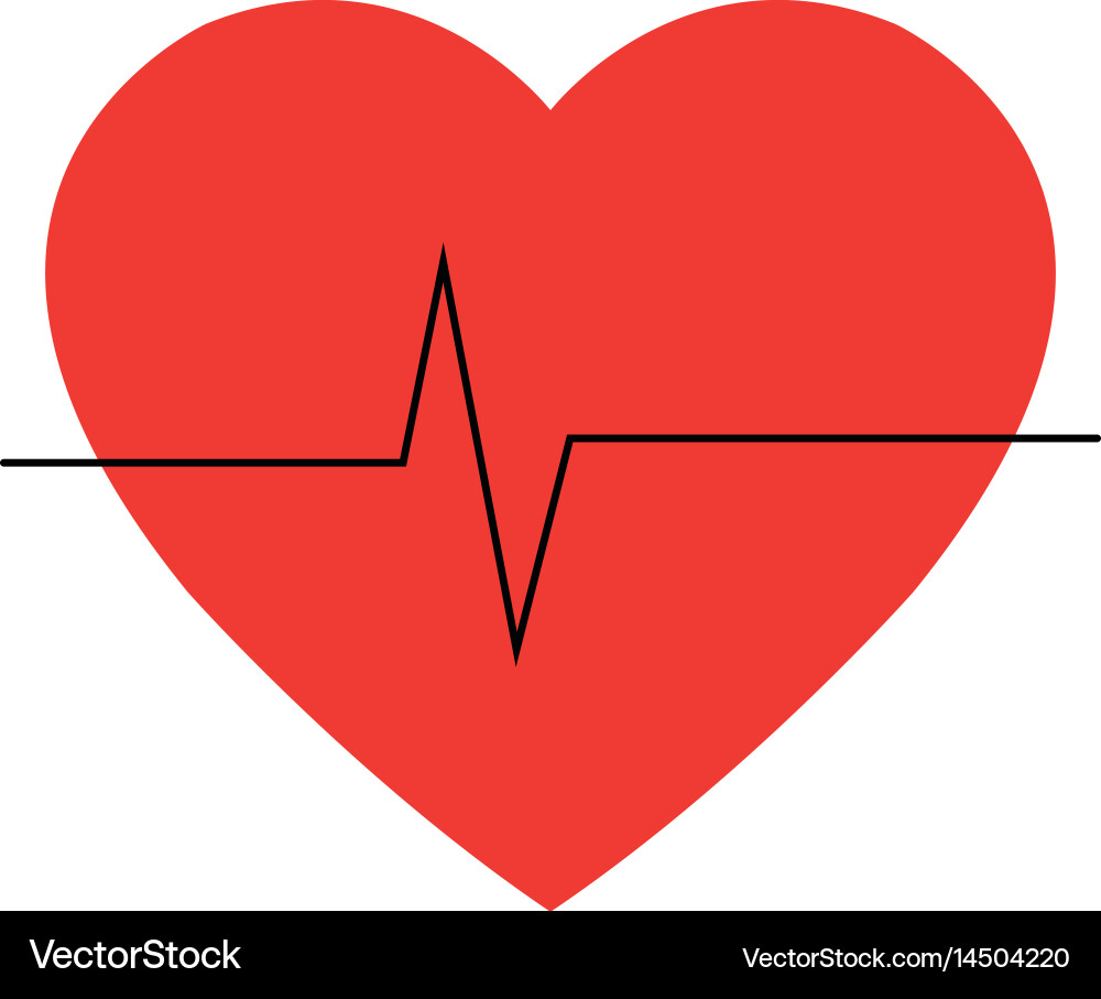 Heart cardio isolated icon Royalty Free Vector Image
