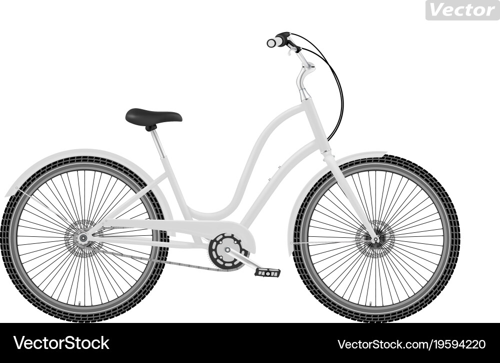 Photo-realistic bicycle Royalty Free Vector Image