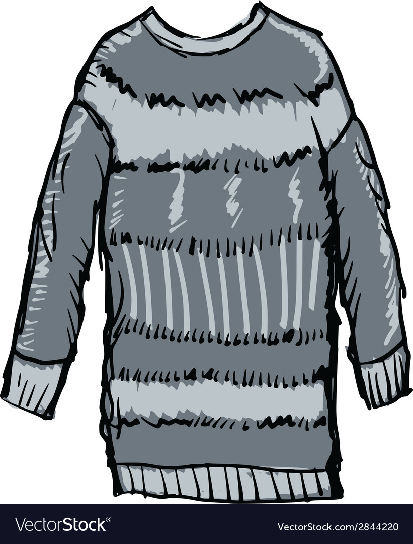 Winter pullover Royalty Free Vector Image - VectorStock
