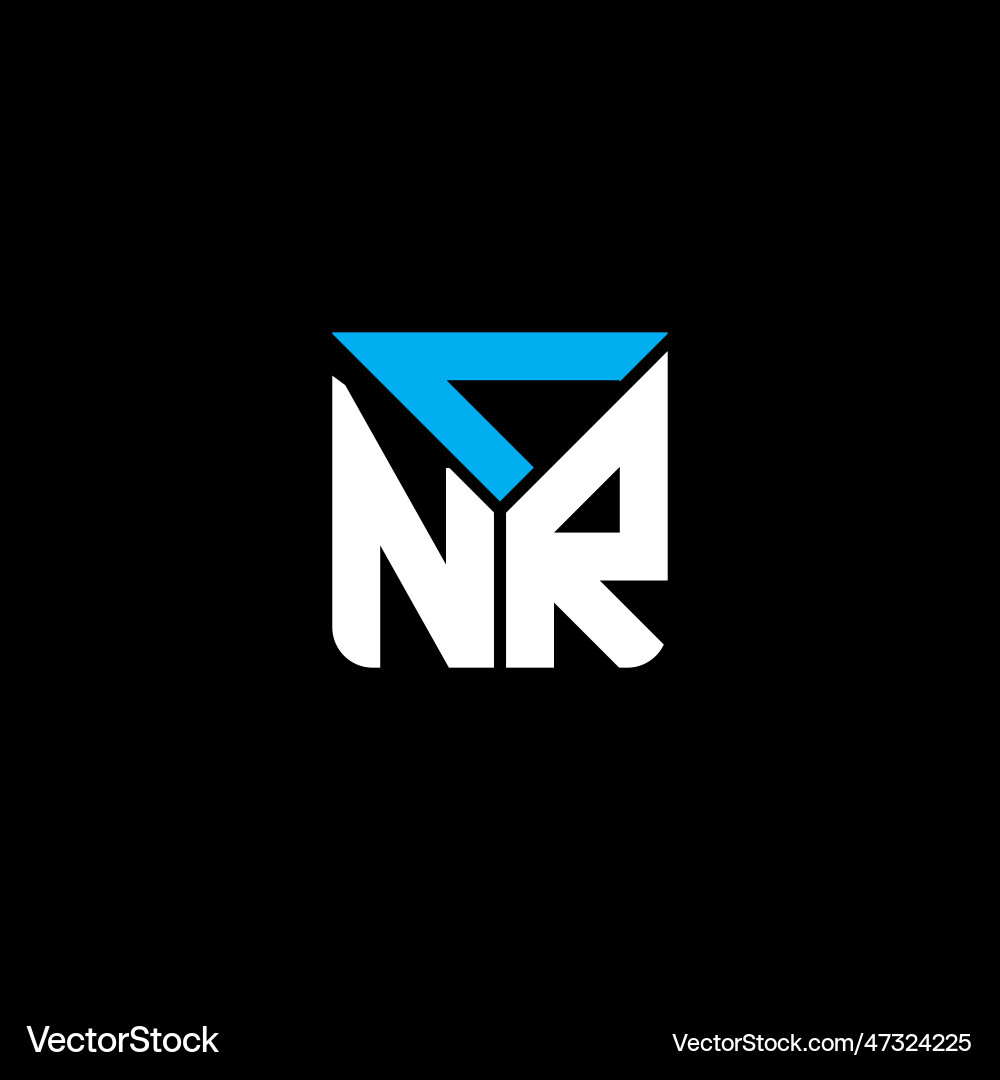 Cnr letter logo creative design with graphic cnr Vector Image