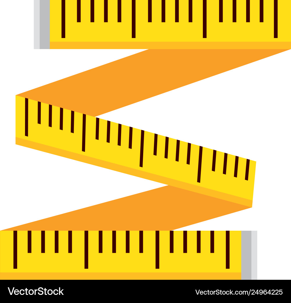 Tape measure isolated icon Royalty Free Vector Image