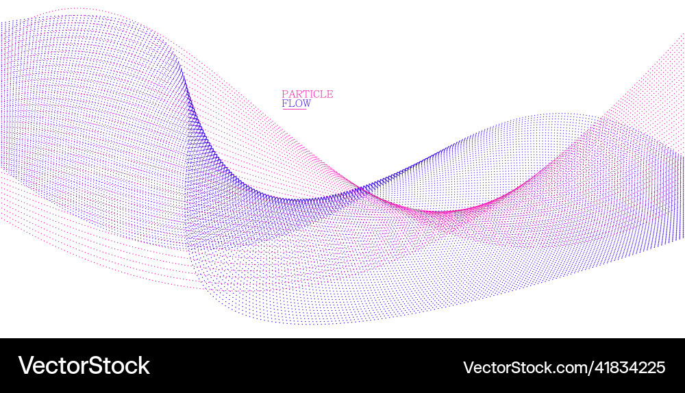 Tranquil abstract background with wave of flowing Vector Image