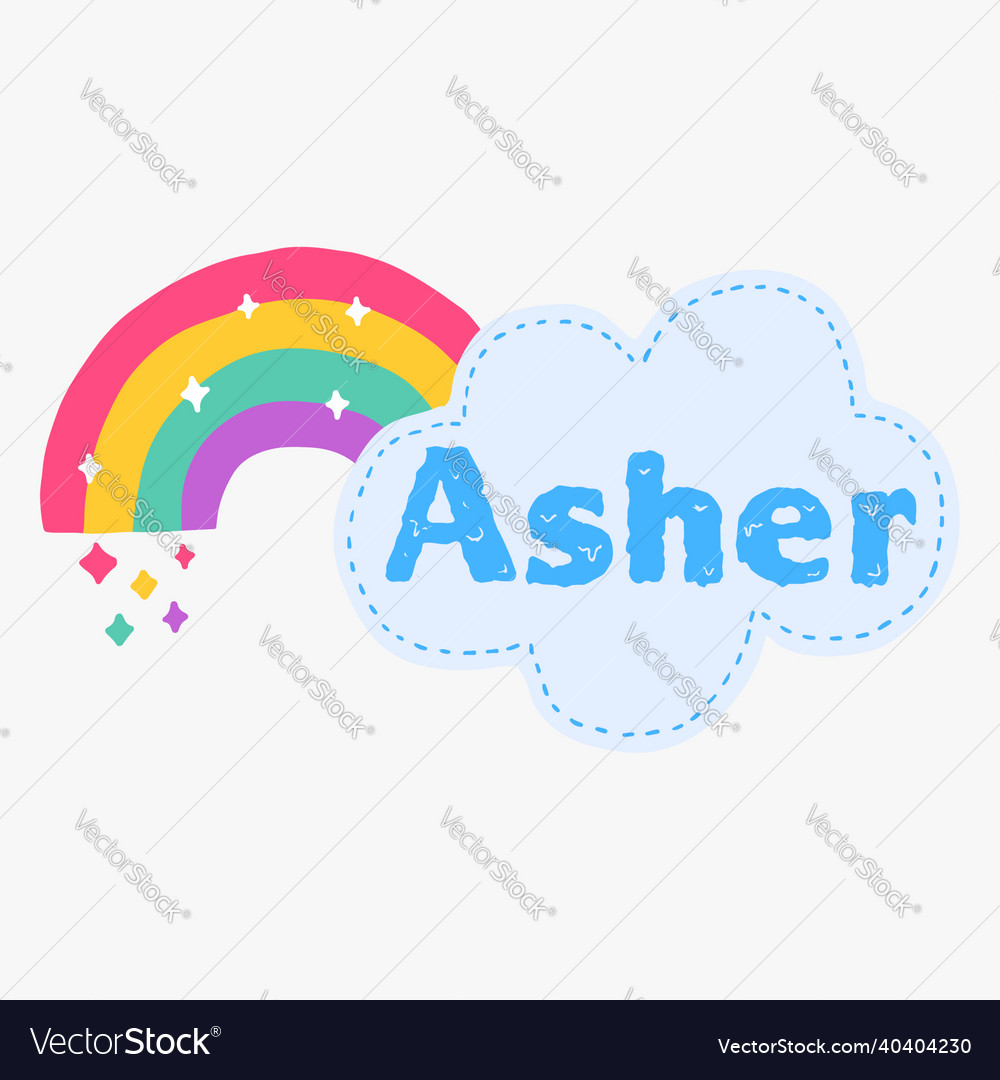 Asher Royalty Free Vector Image - VectorStock