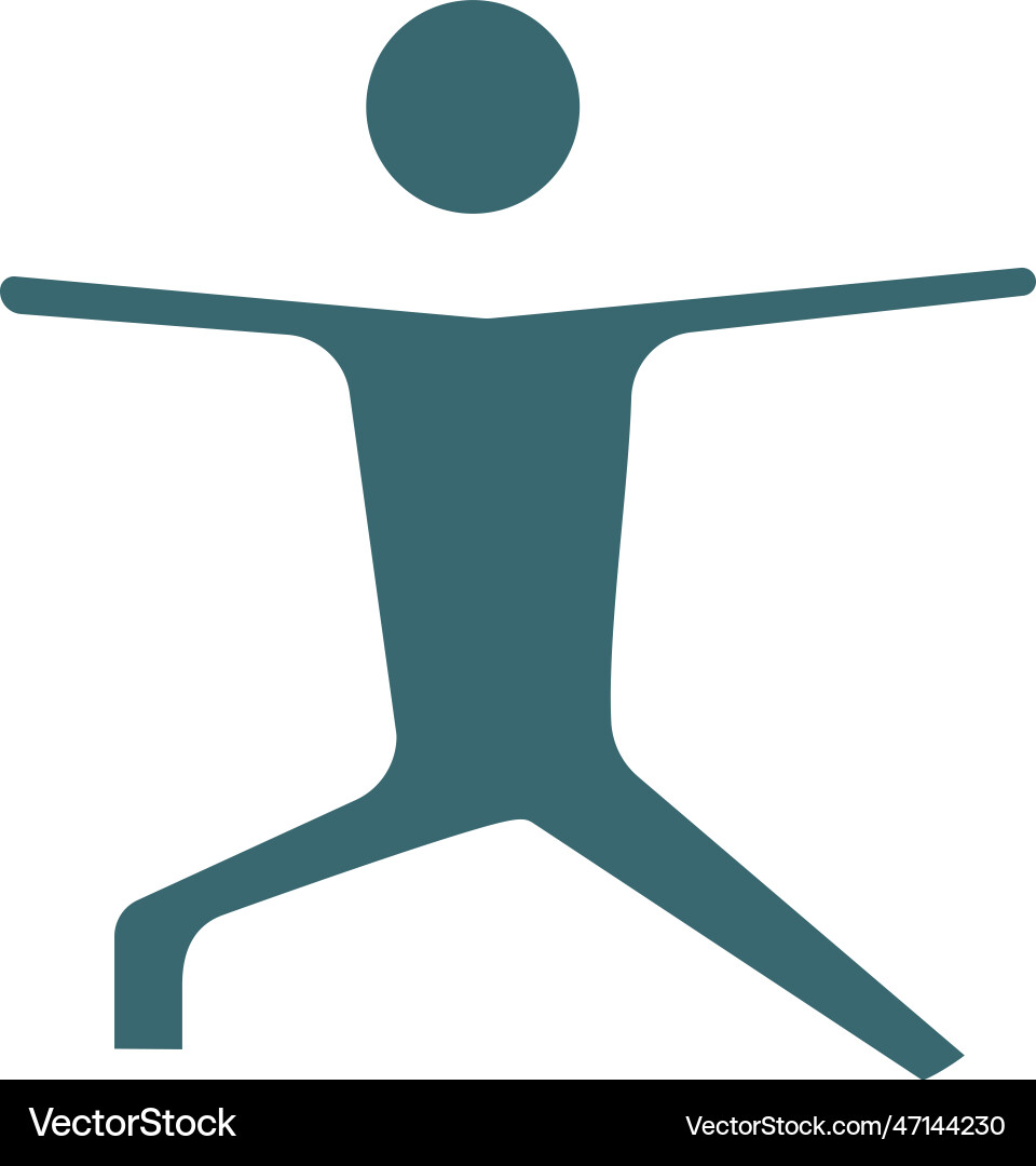 Exercise icon filled icon from health Royalty Free Vector