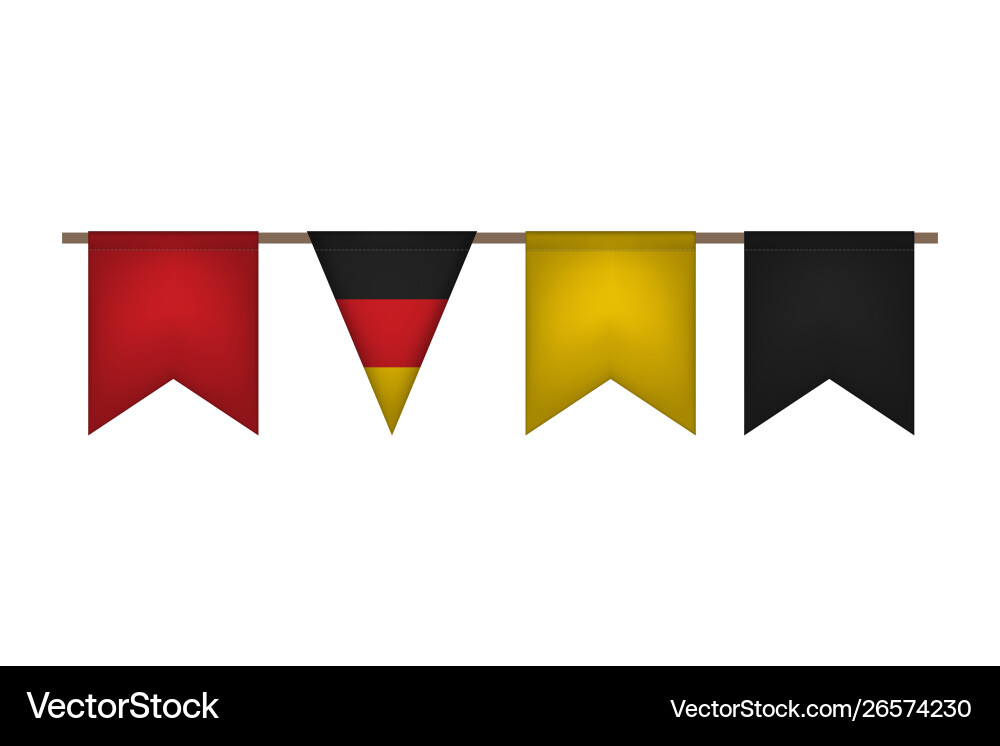 Germany garland with flags Royalty Free Vector Image