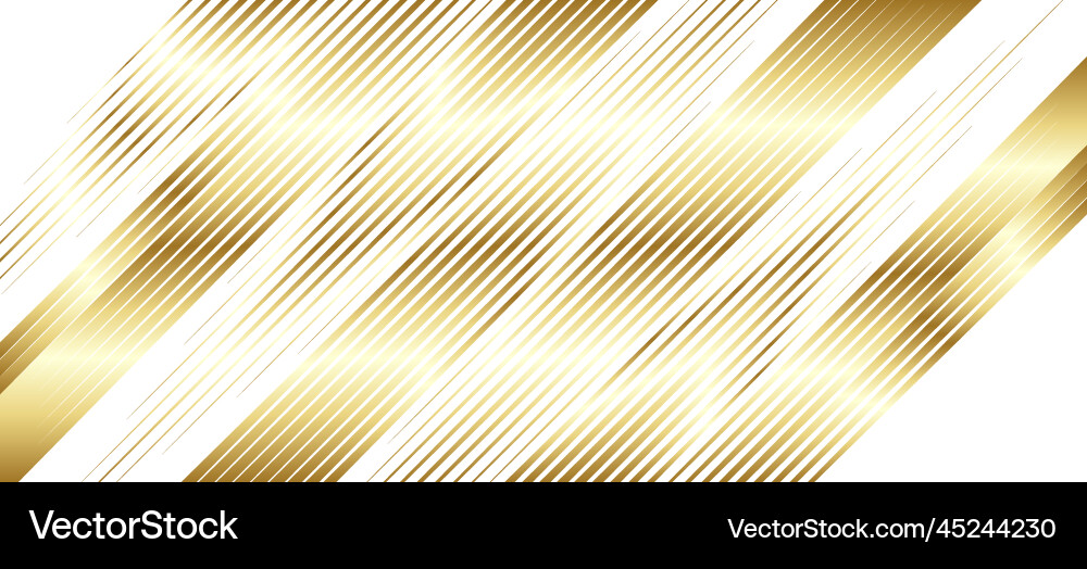 Golden stripes white background design 310 Vector Image