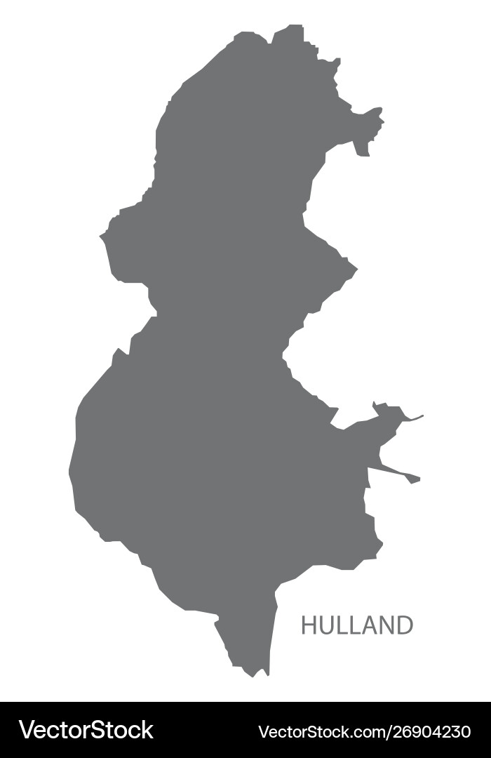 Hulland grey ward map derbyshire dales Royalty Free Vector