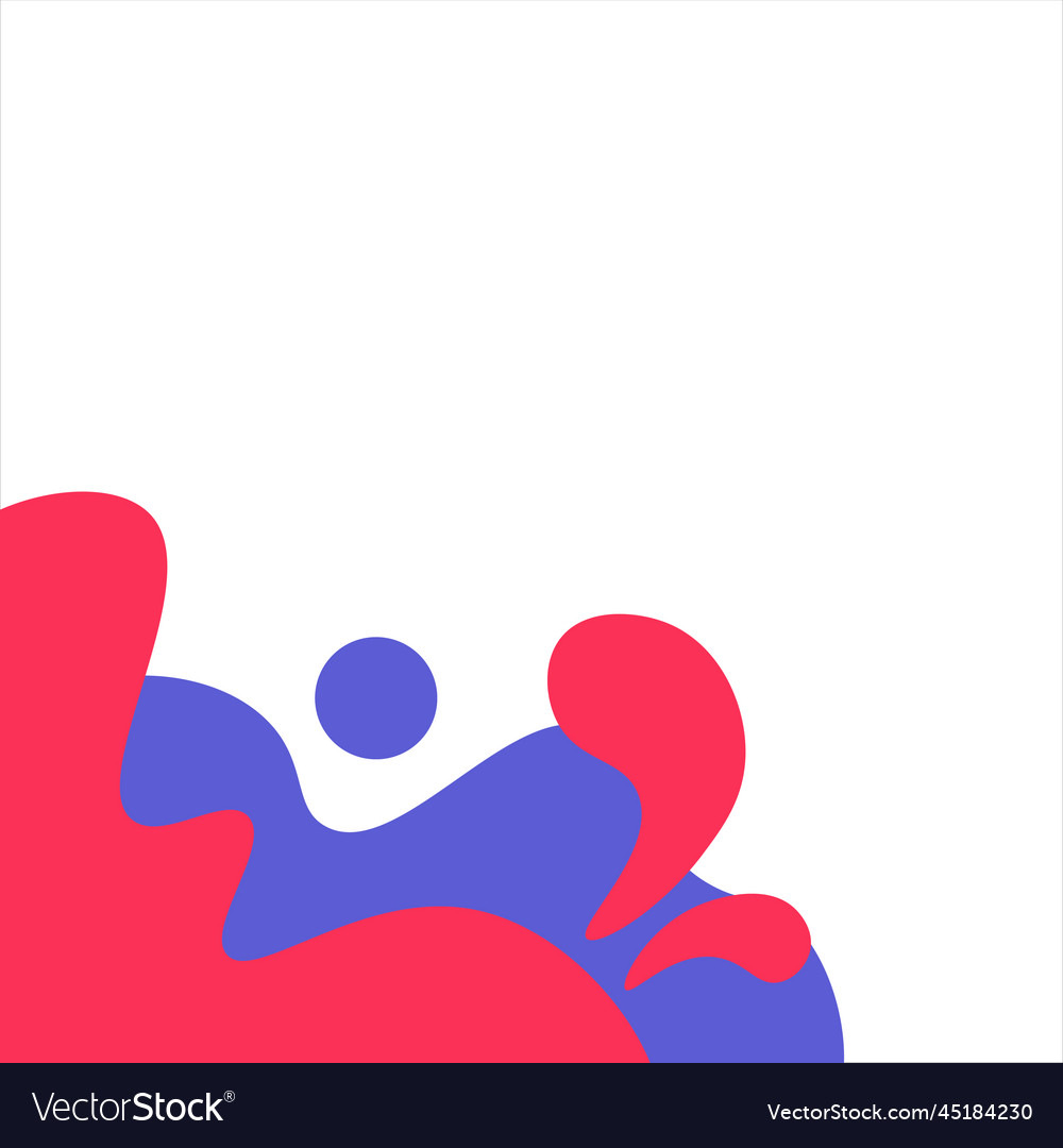 Liquid corner bubble Royalty Free Vector Image