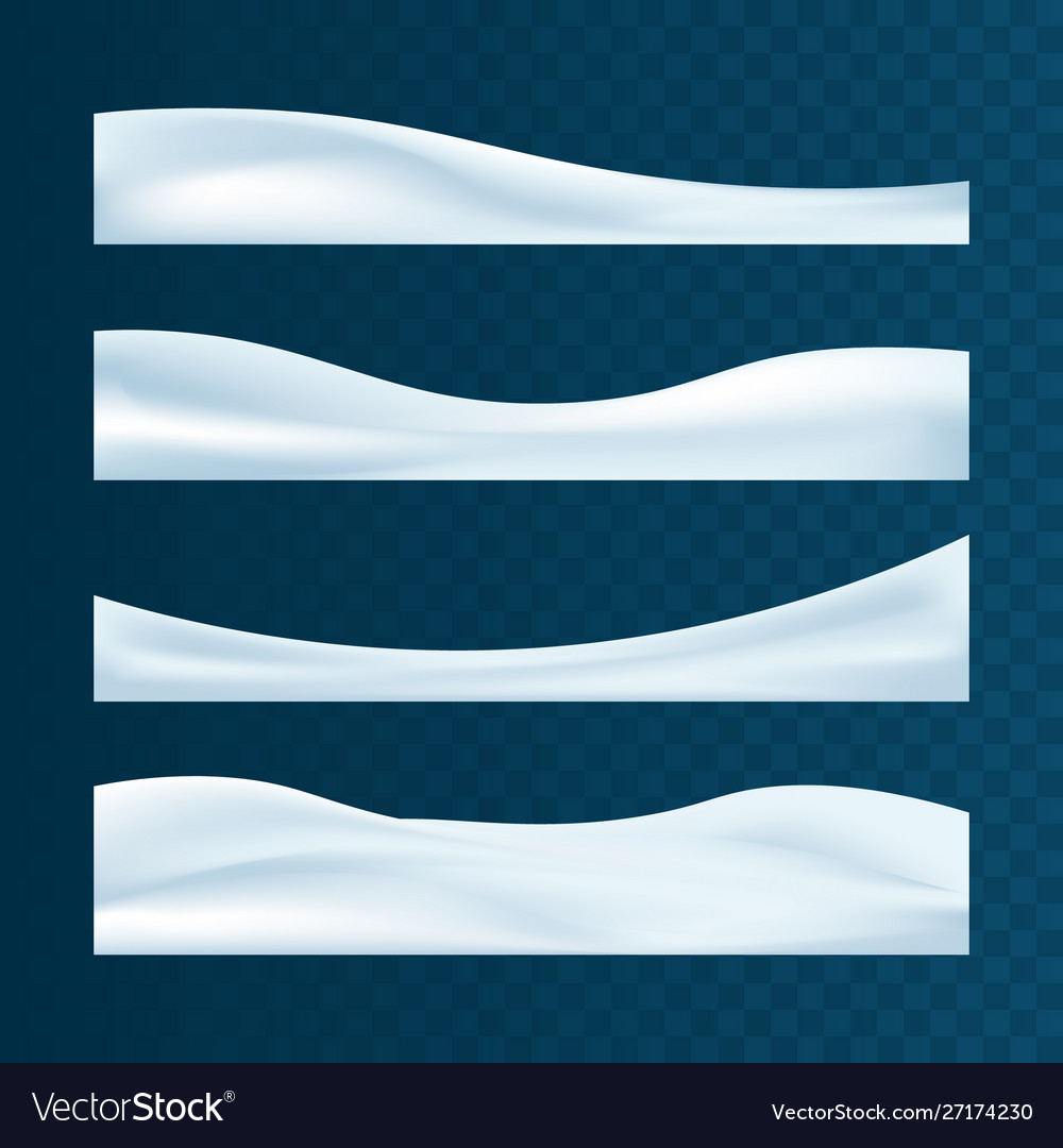 Realistic snowdrifts collection winter snowy Vector Image