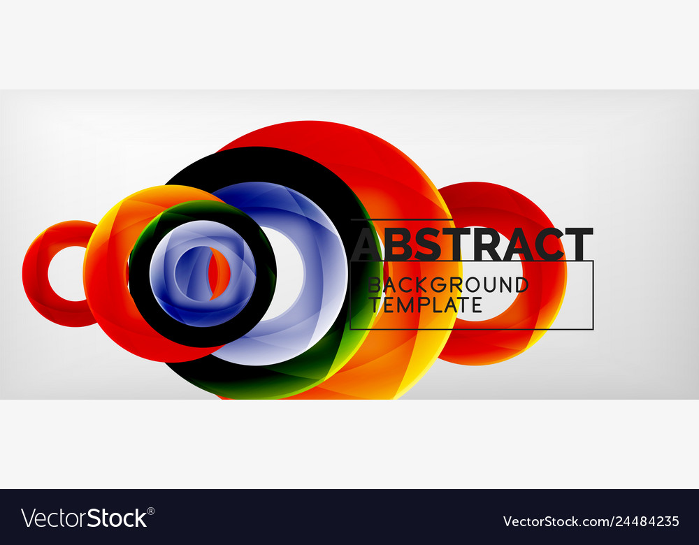 Circles Abstract Background Royalty Free Vector Image