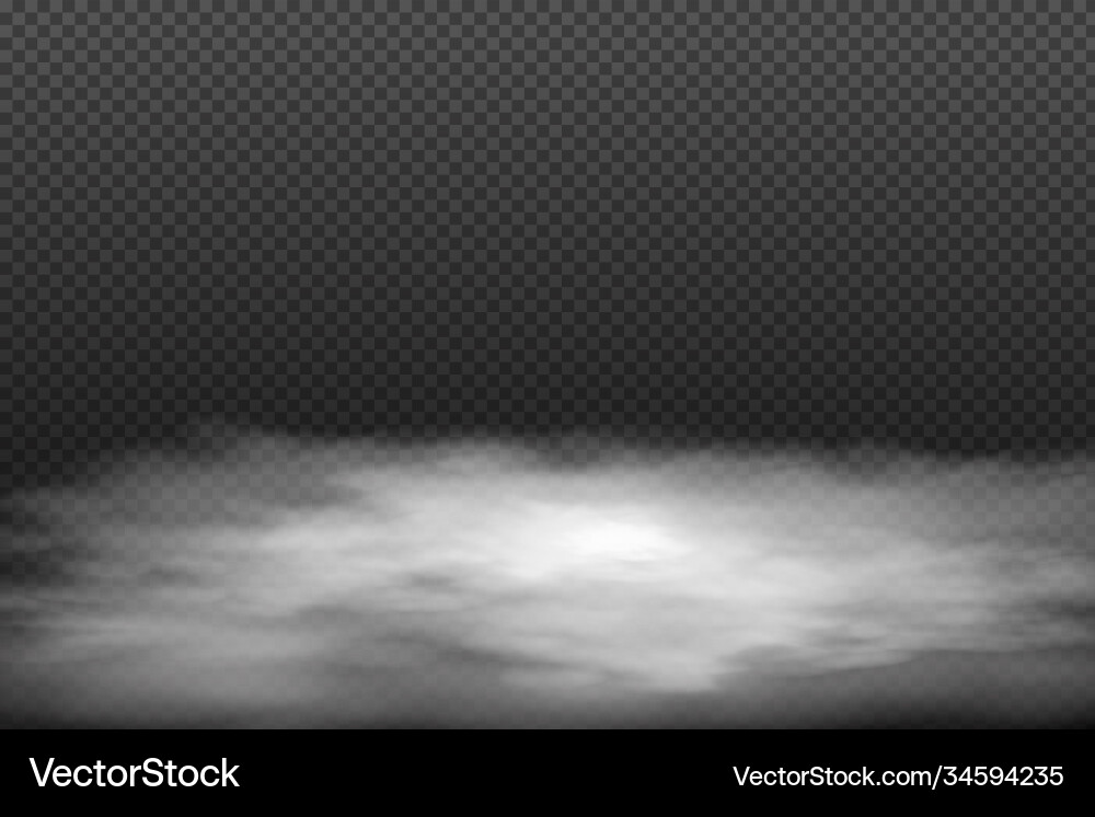 Cloudy sky or smog over city Royalty Free Vector Image