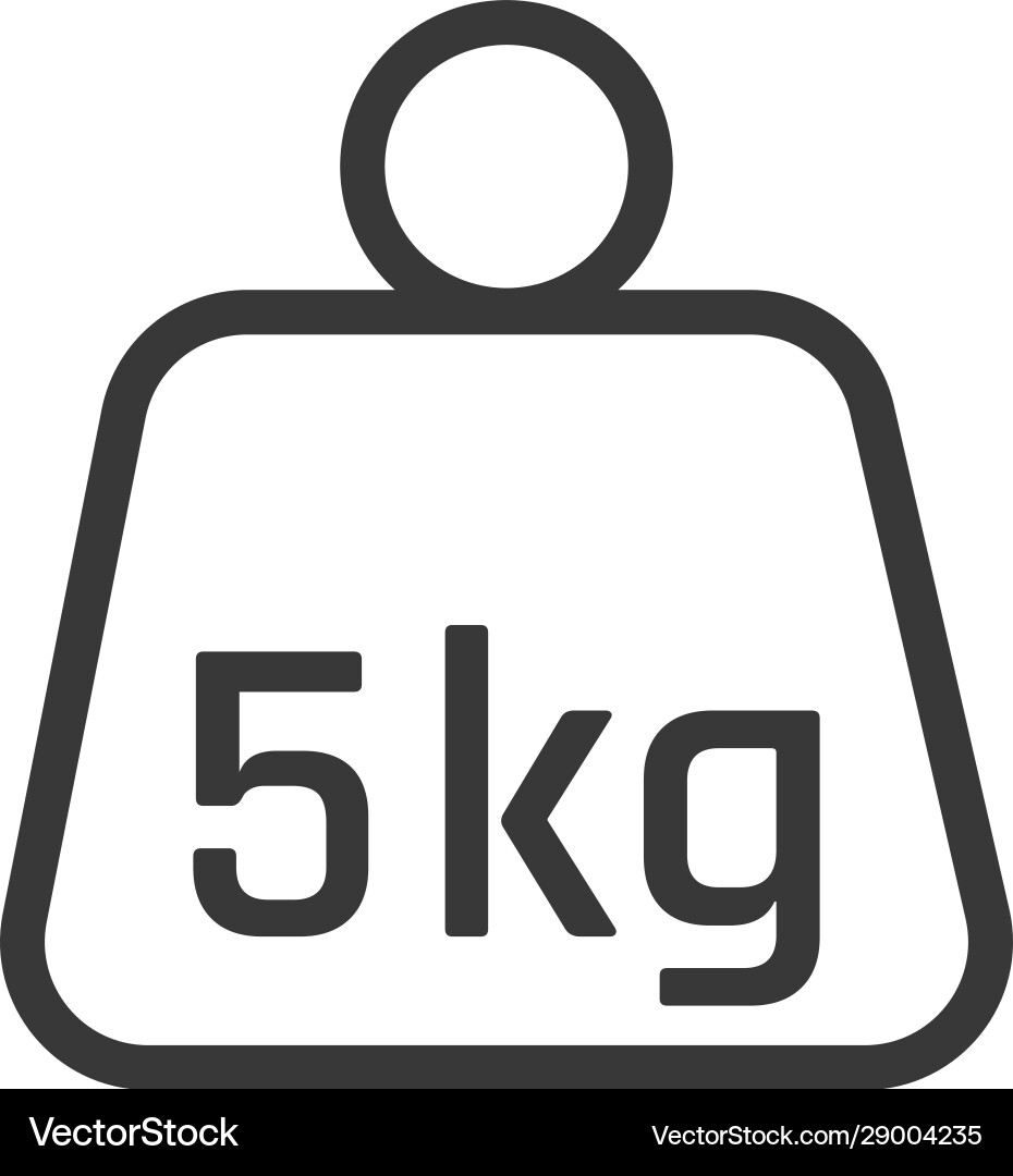 Linear weight icon in trendy flat style isolated Vector Image