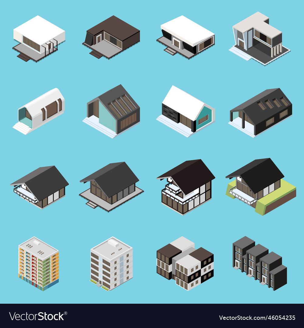 Modular building set Royalty Free Vector Image