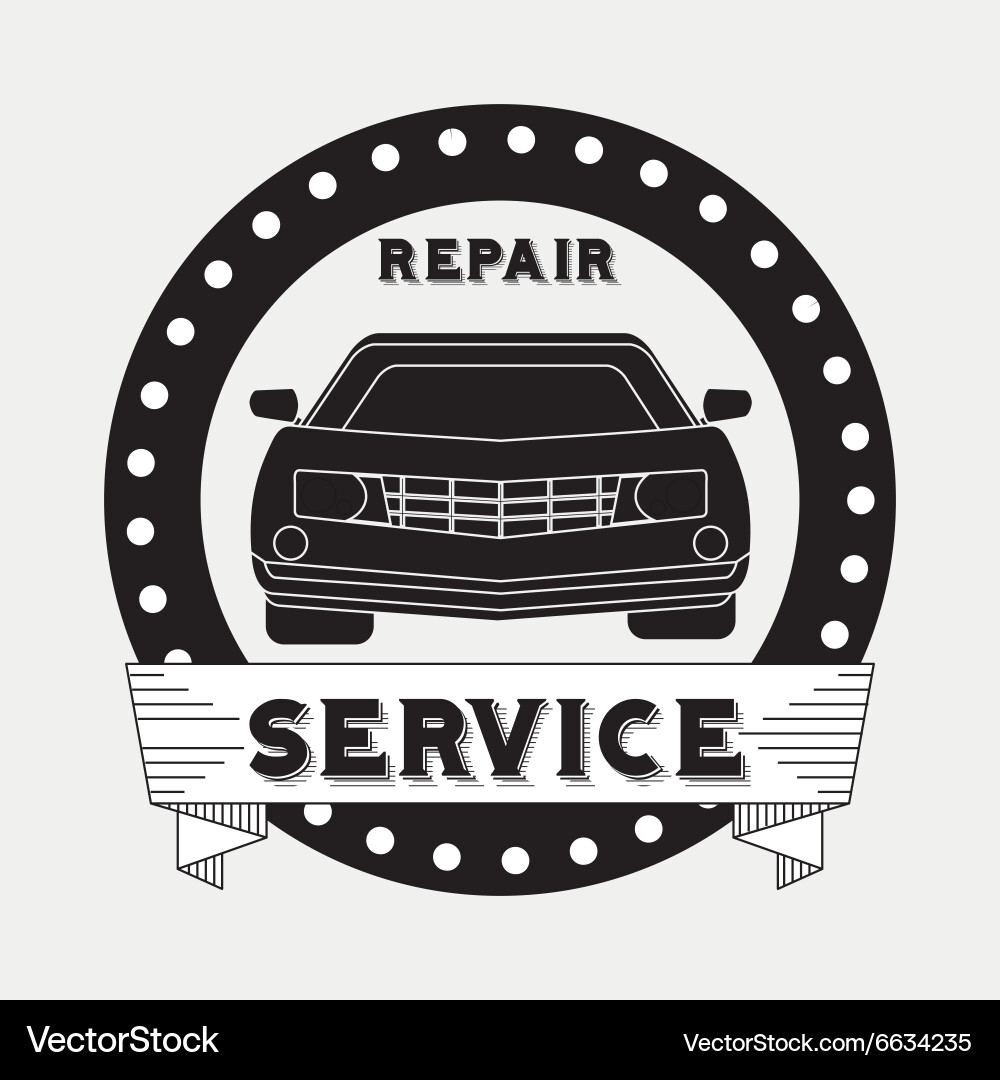Repair service design Royalty Free Vector Image