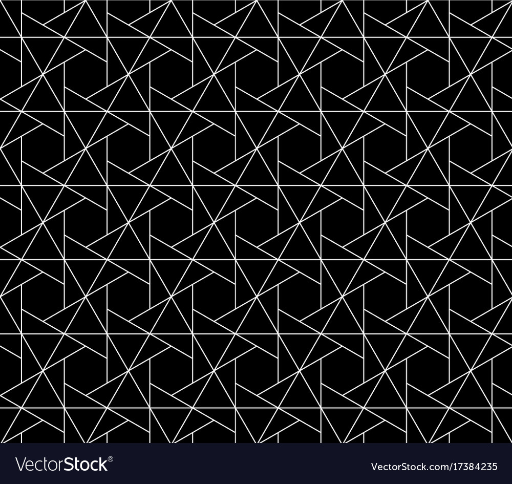 Seamless geometric pattern with editable Vector Image