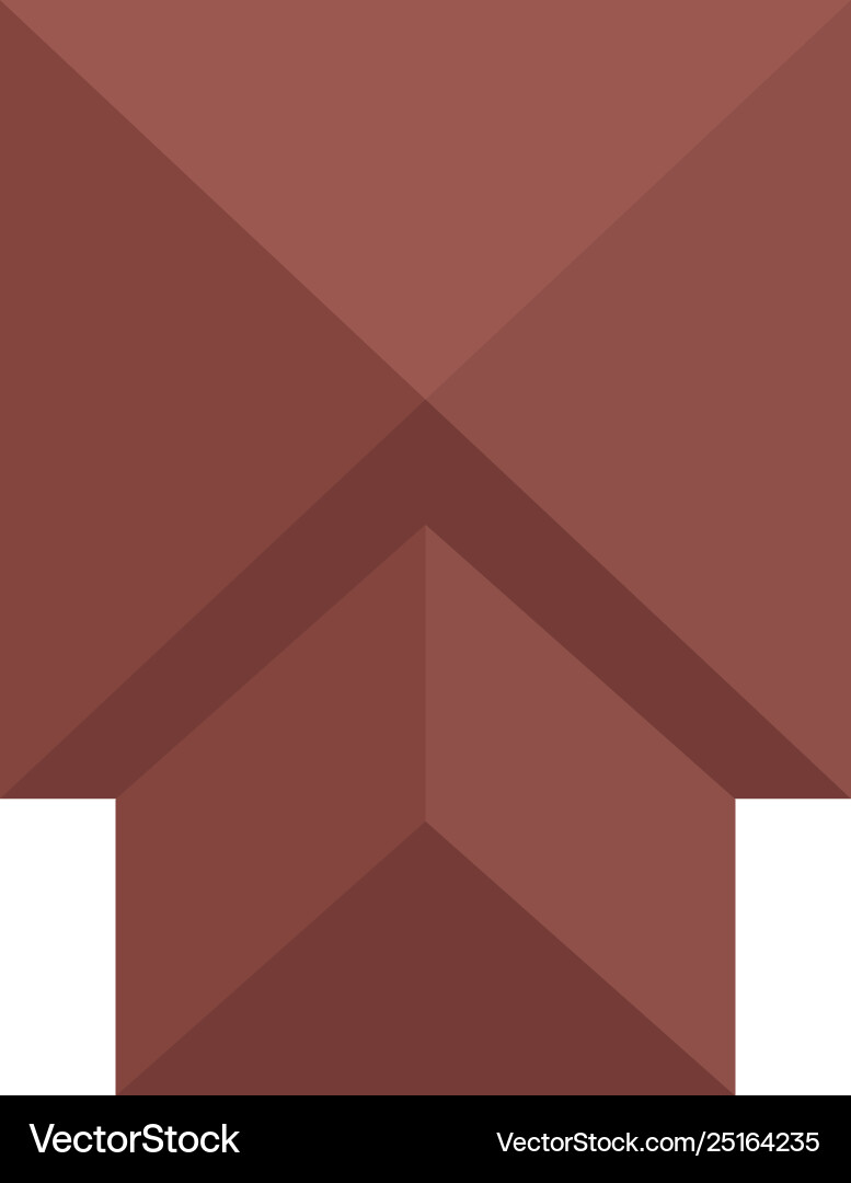 Square roof view from above Royalty Free Vector Image