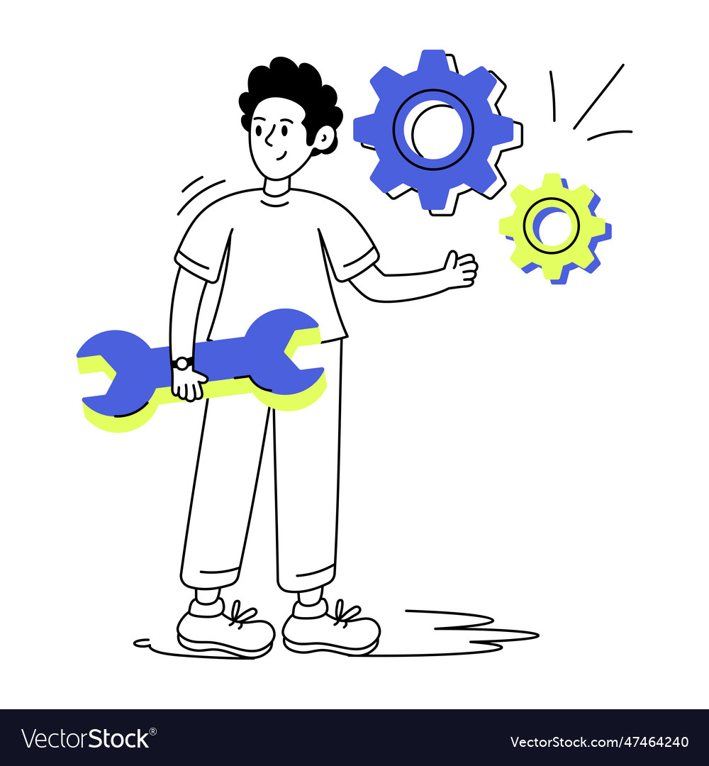 Ai engineer Royalty Free Vector Image - VectorStock