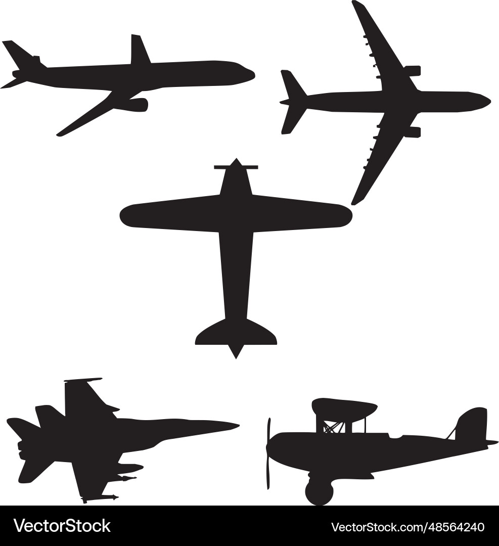 Airplane 1 Royalty Free Vector Image - VectorStock