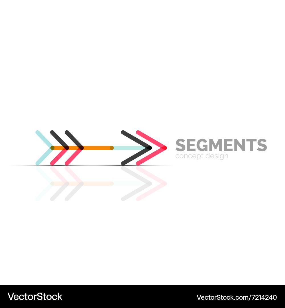 Arrow icon logo company branding element Vector Image