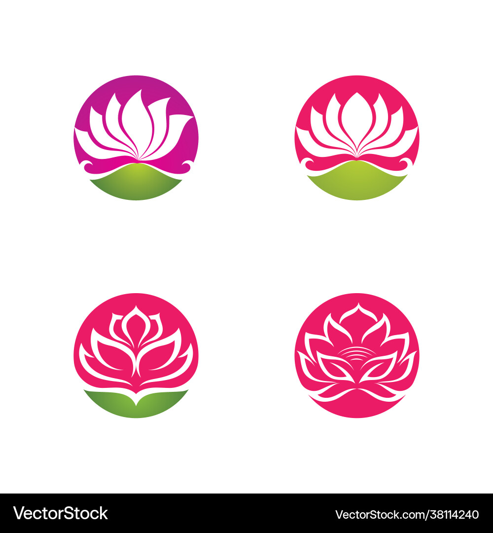 Beauty lotus icon Royalty Free Vector Image - VectorStock