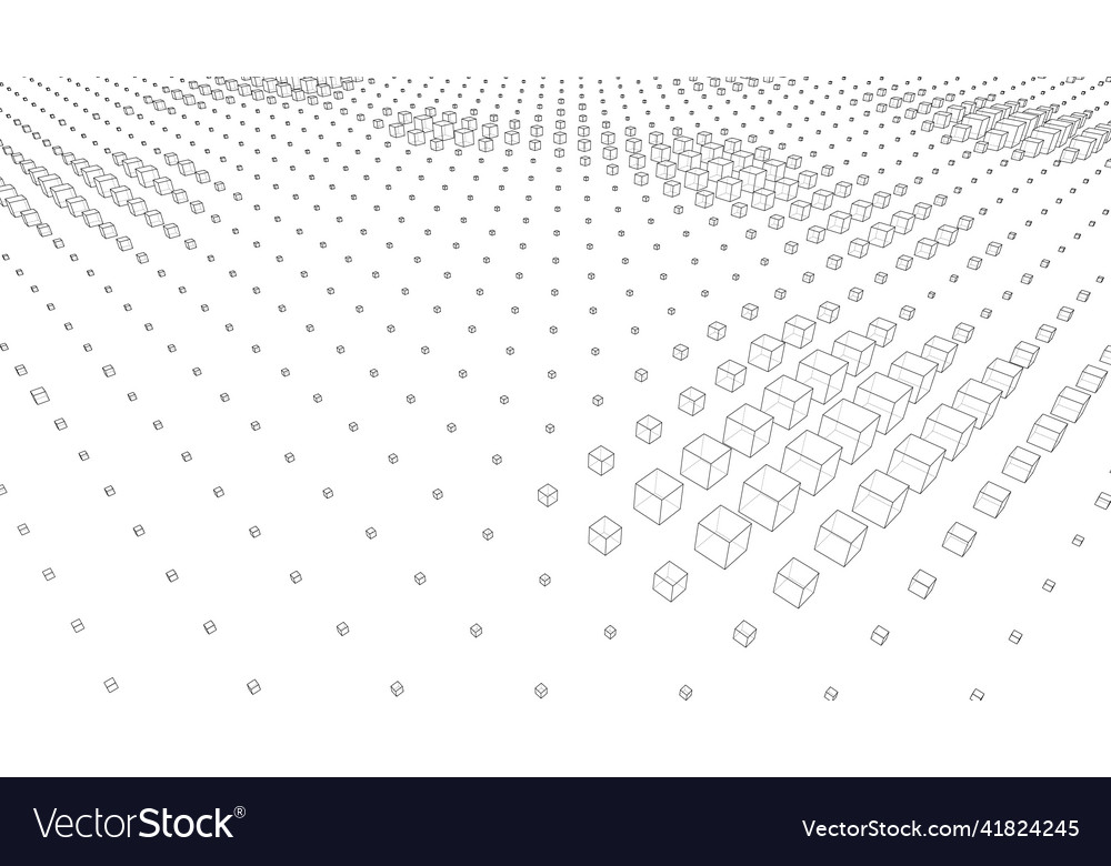 Abstract boxes background Royalty Free Vector Image
