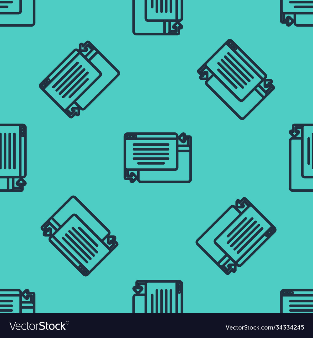 Black line ui or ux design icon isolated seamless Vector Image