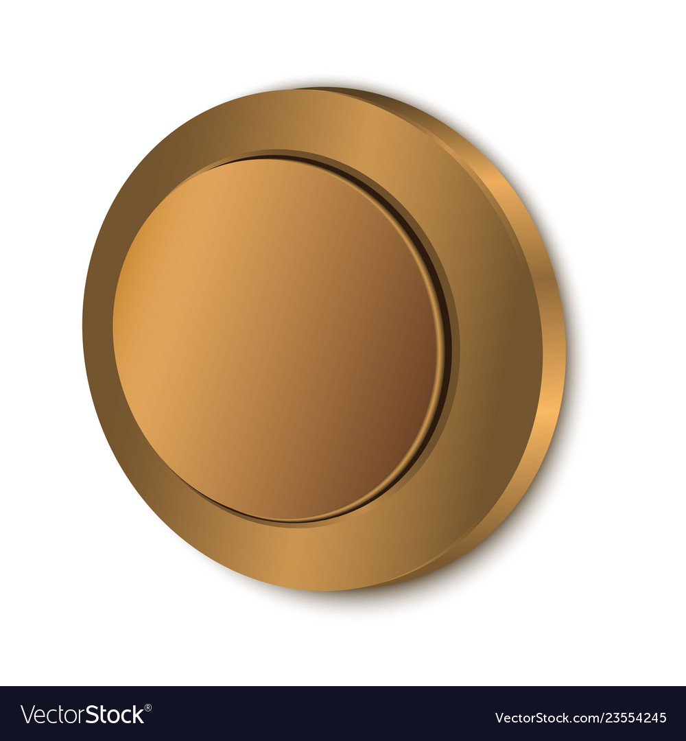 Button blank isolated Royalty Free Vector Image