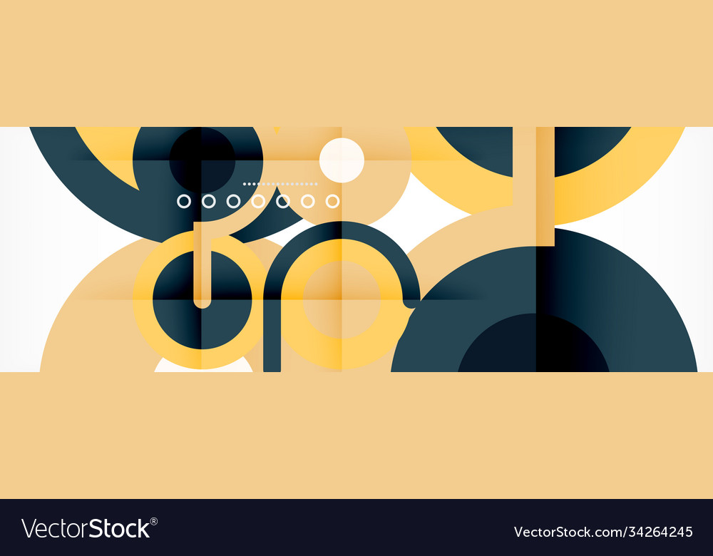 Circles and lines abstract background for covers Vector Image