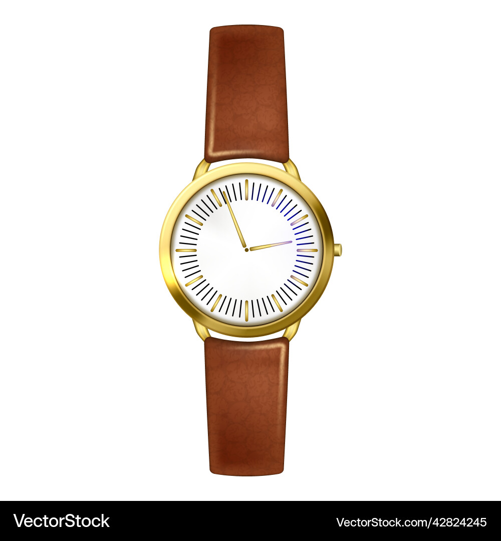 Watch female 3d realistic Royalty Free Vector Image