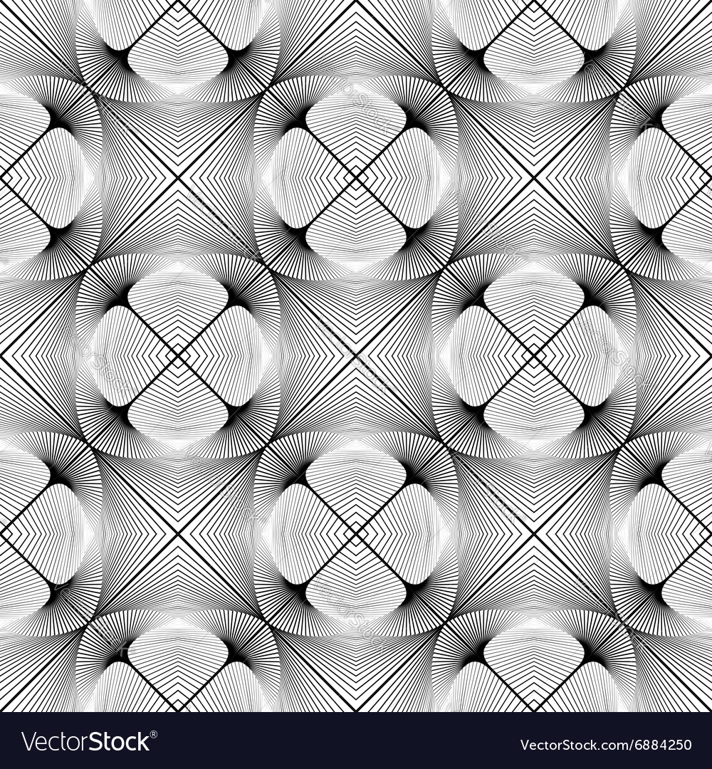 Design seamless monochrome geometric pattern Vector Image
