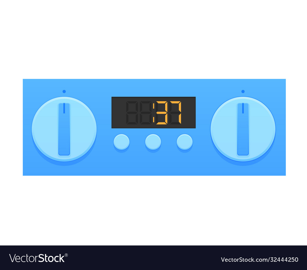 Digital countdown timer to indicate end Royalty Free Vector
